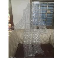 China popular PVC inflatable transparent down jacket inflatable coat skirt for sale
