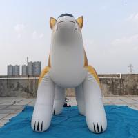 China Custom 2m Tall Outdoor Advertising PVC Inflatable Husky Dog Model Cartoon Toy Animal for sale