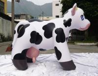 China Custom PVC Inflatable Giant Dairy Cow 2m Long for Advertising Promotion for sale