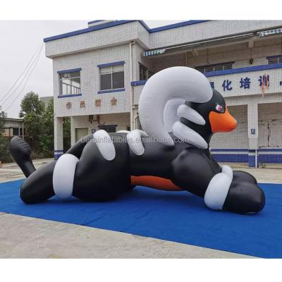 China Custom 4m PVC Inflatable Giant Doom Dog for Outdoor Advertising Promotion for sale