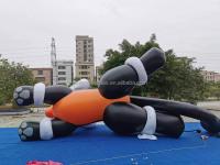 China Custom 4m PVC Inflatable Giant Doom Dog for Outdoor Advertising Promotion for sale