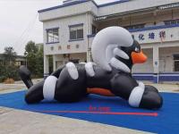 China Custom 4m PVC Inflatable Giant Doom Dog for Outdoor Advertising Promotion for sale