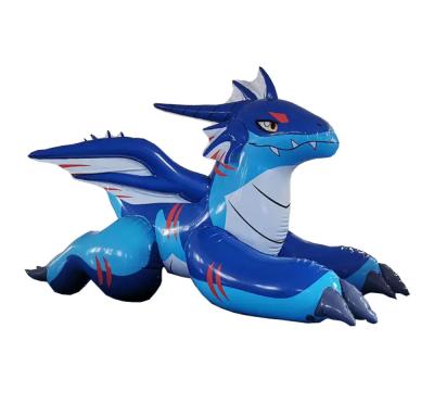 China Beile PVC Inflatable Dragon Model Toy 3.5m Ride On Play Custom Logo for sale