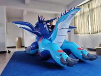 China Beile PVC Inflatable Dragon Model Toy 3.5m Ride On Play Custom Logo for sale