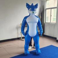 China Beile PVC Inflatable Fox Costume Body Suit for Cosplay Party Adult Size 9.5kg for sale