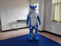 China Beile PVC Inflatable Fox Costume Body Suit for Cosplay Party Adult Size 9.5kg for sale