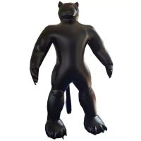 China Customized PVC Inflatable Black Tiger Costume Suit Adult Size 14kg for Party Promotion for sale