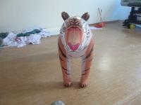 China Custom PVC Inflatable Tiger Model 1.5m Long for Advertising Promotion Party Decoration for sale