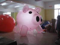 China wholesale customized PVC Inflatable pink pig for advertising inflatables for sale