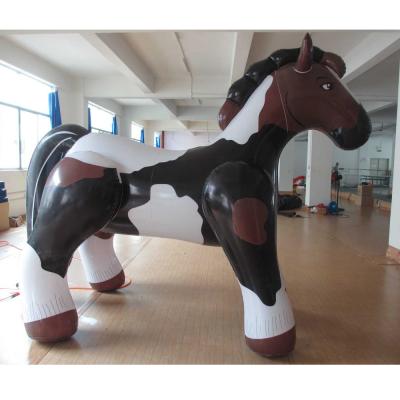China Custom 2m Inflatable Horse Model for Decoration and Riding Play 0.4mm PVC for sale
