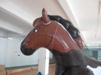 China Custom 2m Inflatable Horse Model for Decoration and Riding Play 0.4mm PVC for sale