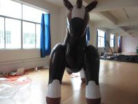 China Custom 2m Inflatable Horse Model for Decoration and Riding Play 0.4mm PVC for sale