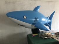 China Wholesale PVC Inflatable Shark Pool Toy 2m Custom Logo Children Water Play for sale