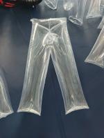 China Beile customized quality PVC inflatable transparent jacket and pants for adult for sale