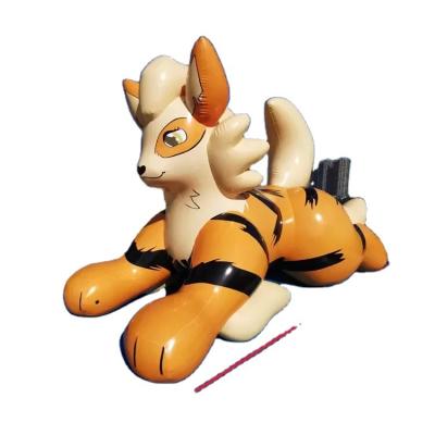 China Beile Customized PVC Inflatable Giant Fire Dog Cartoon 2.5-4m for Outdoor Advertising for sale