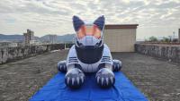 China beile customized large PVC inflatable mecha wolf  inflatable dog for sale for sale