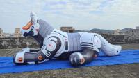 China beile customized large PVC inflatable mecha wolf  inflatable dog for sale for sale