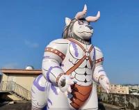 China Custom Large Inflatable Lion Centaur 2.5mH PVC Advertising Mascot for Events for sale