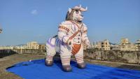 China Custom Large Inflatable Lion Centaur 2.5mH PVC Advertising Mascot for Events for sale