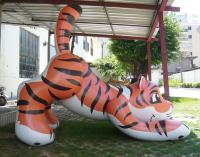 China Advertising Inflatable Giant Tiger Model Inflatable Cartoon For Decoration for sale