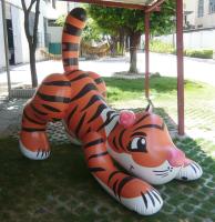 China Advertising Inflatable Giant Tiger Model Inflatable Cartoon For Decoration for sale
