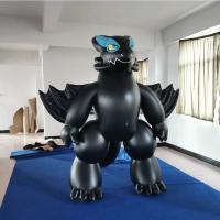China Beile Customized Quality Inflatable PVC Black Dragon Cartoon Toy for sale