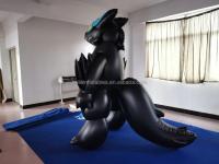 China Beile Customized Quality Inflatable PVC Black Dragon Cartoon Toy for sale