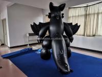 China Beile Customized Quality Inflatable PVC Black Dragon Cartoon Toy for sale