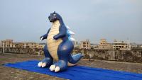 China Customized Giant Dragon PVC Inflatable Kaiju Monster 2.5m 3.5m Height for sale