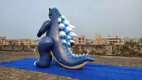 China Customized Giant Dragon PVC Inflatable Kaiju Monster 2.5m 3.5m Height for sale