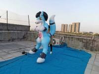 China Custom Inflatable PVC Bad Vixen Fox Sex Toy for Men 2.2m Height with SPH for sale