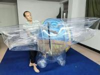 China Beile Customized OVC Inflatable Transparent Suit for Recreation for sale
