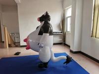 China Beile customized PVC inflatable cow suit for cosplay party for sale