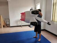 China Beile customized PVC inflatable cow suit for cosplay party for sale