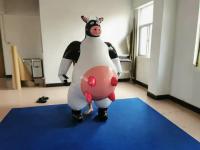 China Beile customized PVC inflatable cow suit for cosplay party for sale