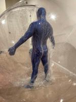 China Beile Transparent Round Ball Suit Inflatable PVC Suit 0.4mm for Recreation Adult Size for sale