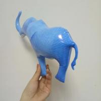 China Custom PVC Inflatable Elephant Toy for Children 30cm Long 0.18mm Thick for sale