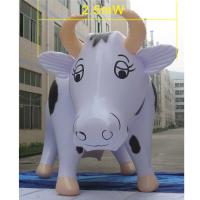 China Beile Customized cartoon giant inflatable cow for farm decoration for sale