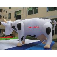 China Beile Customized cartoon giant inflatable cow for farm decoration for sale