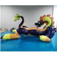 China Custom 3M Inflatable Lay Dragon PVC Model for Party Promotion Advertising for sale