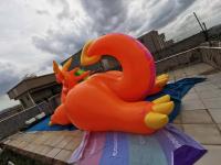 China Custom Giant Inflatable Laying Dragon 6m for Outdoor Advertising Promotion for sale