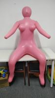 China Customized quality PVC  pink  Inflatable doll for adversting for sale