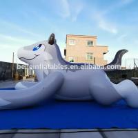 China Custom Giant PVC Inflatable Cartoon Wolf 3m Advertising Animal Model for sale
