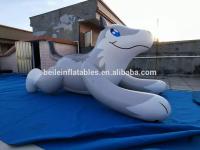 China Custom Giant PVC Inflatable Cartoon Wolf 3m Advertising Animal Model for sale