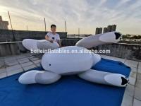 China Custom Giant PVC Inflatable Cartoon Wolf 3m Advertising Animal Model for sale