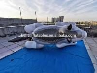 China Custom Giant PVC Inflatable Cartoon Wolf 3m Advertising Animal Model for sale