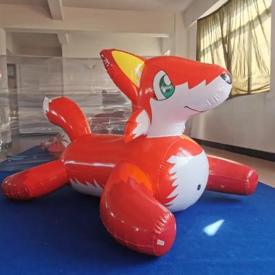China Custom Beile Cartoon PVC Inflatable red foxes large inflatable pool toys for sale