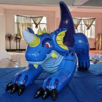 China BeiLe Custom PVC Inflatable Blue Kaiju Dragon 3m for Party Promotion for sale