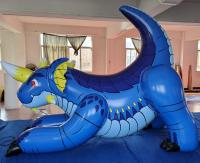 China BeiLe Custom PVC Inflatable Blue Kaiju Dragon 3m for Party Promotion for sale