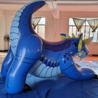 China BeiLe Custom PVC Inflatable Blue Kaiju Dragon 3m for Party Promotion for sale